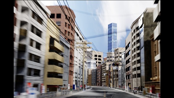 Free 3D FREE City Street Scene model - TurboSquid 2014189