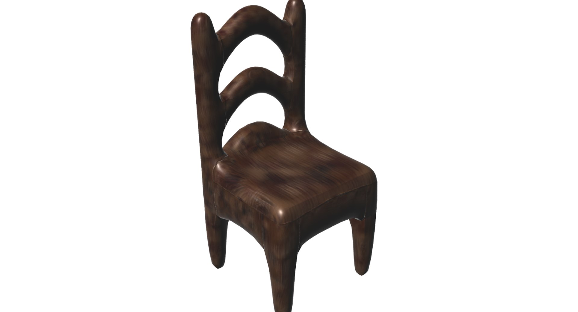 3d Wooden Chair