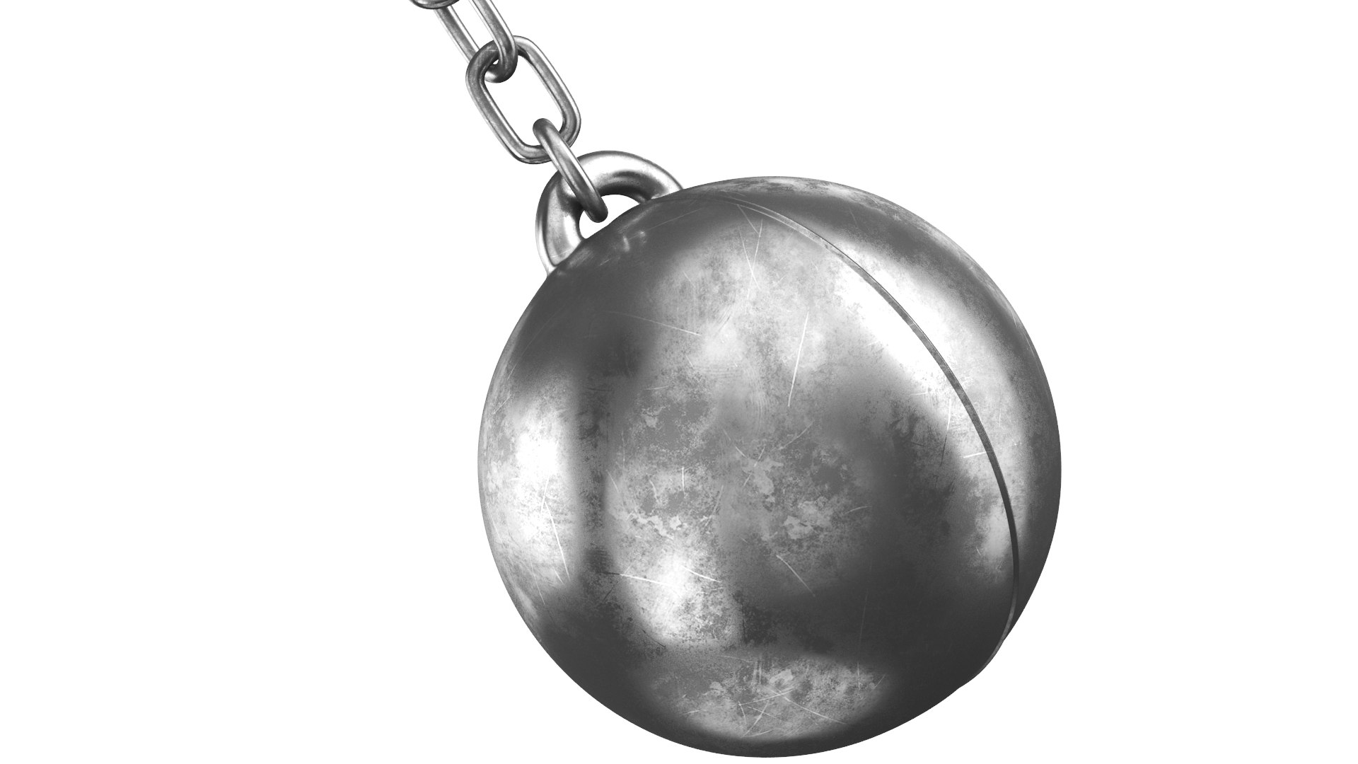 Metal Wrecking Ball Model - TurboSquid 1859011