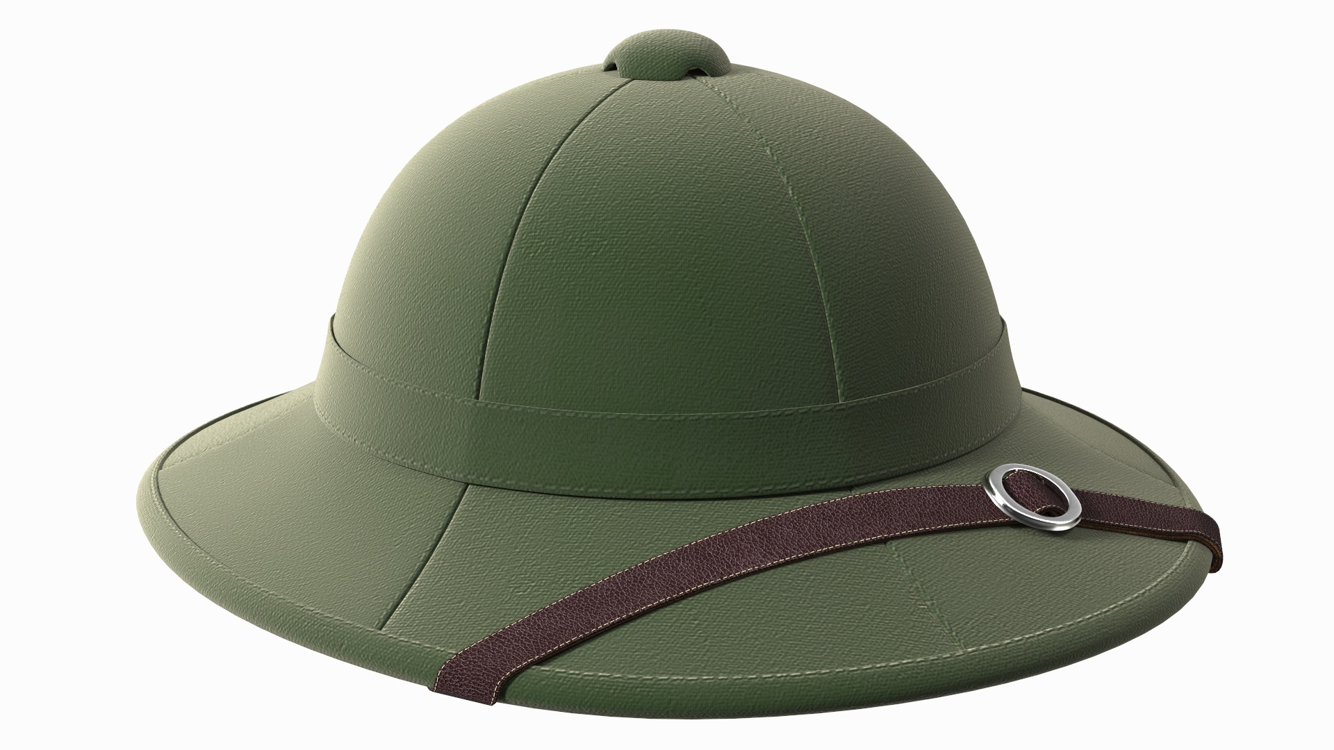 French Pith Helmet Green 3D model - TurboSquid 2117325