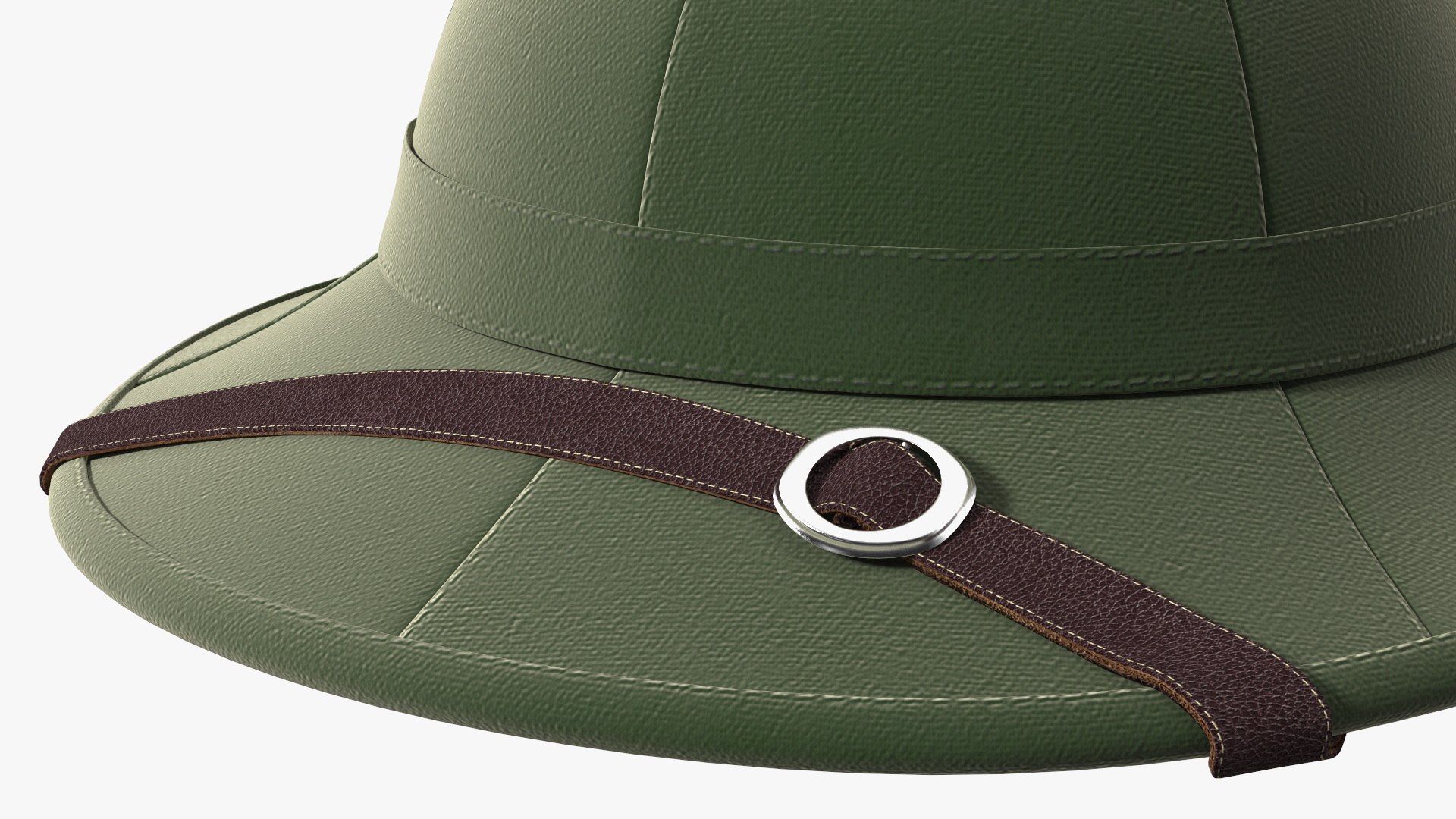French Pith Helmet Green 3D model - TurboSquid 2117325