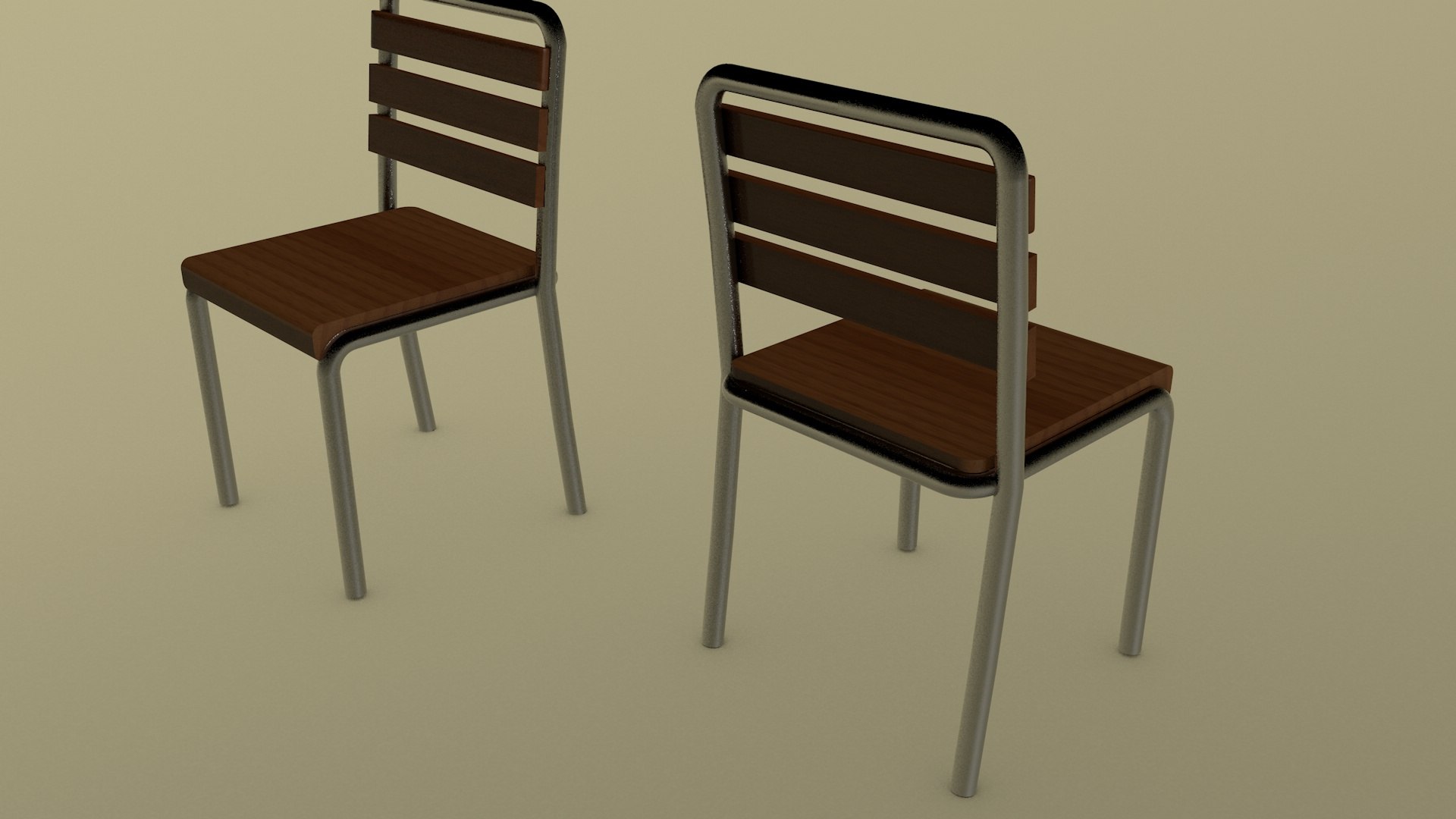 3D model Simple Chairs Wood - TurboSquid 1994377
