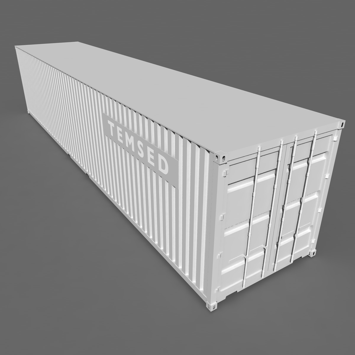 3d model 40 feet container