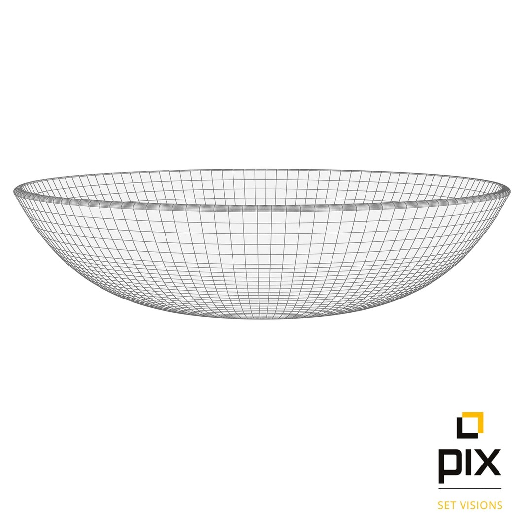 bowl wood 3d obj