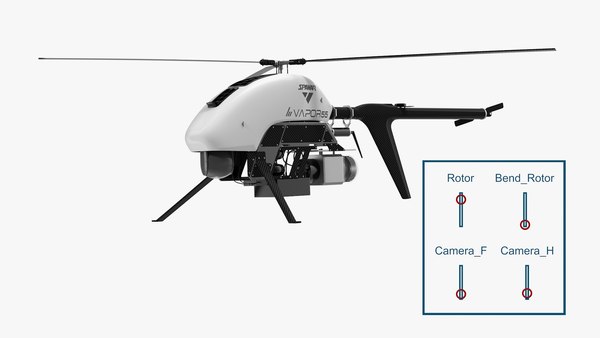 Vapor 55 helicopter uav drone model - TurboSquid 1451150