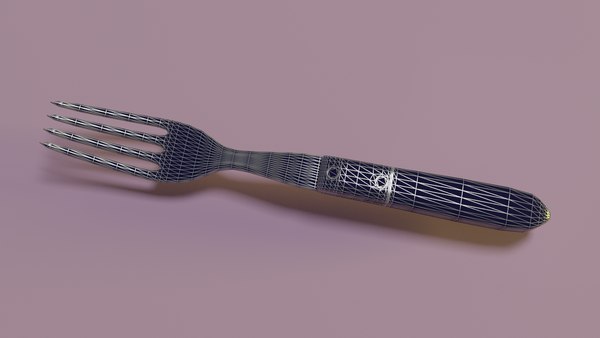 3D fork cookware model - TurboSquid 1401678
