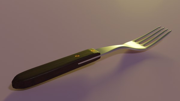 3D fork cookware model - TurboSquid 1401678