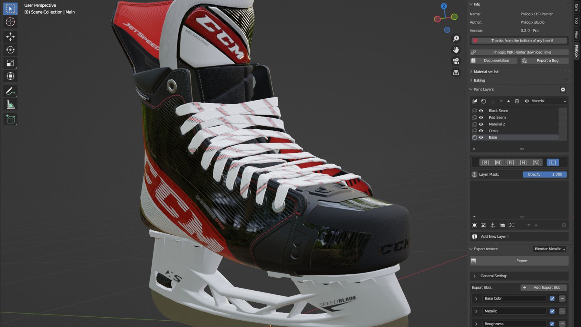 3D High quality 3d model Jetspeed FT4 Pro Skates Senior model ...