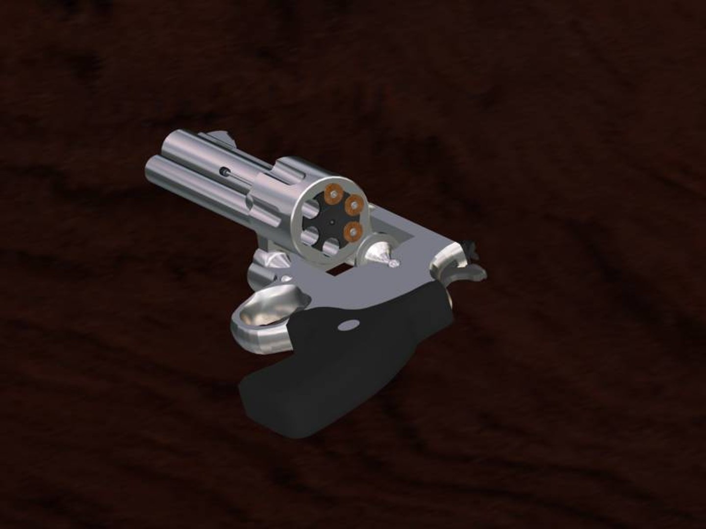 Colt Anaconda Revolver 3d Model