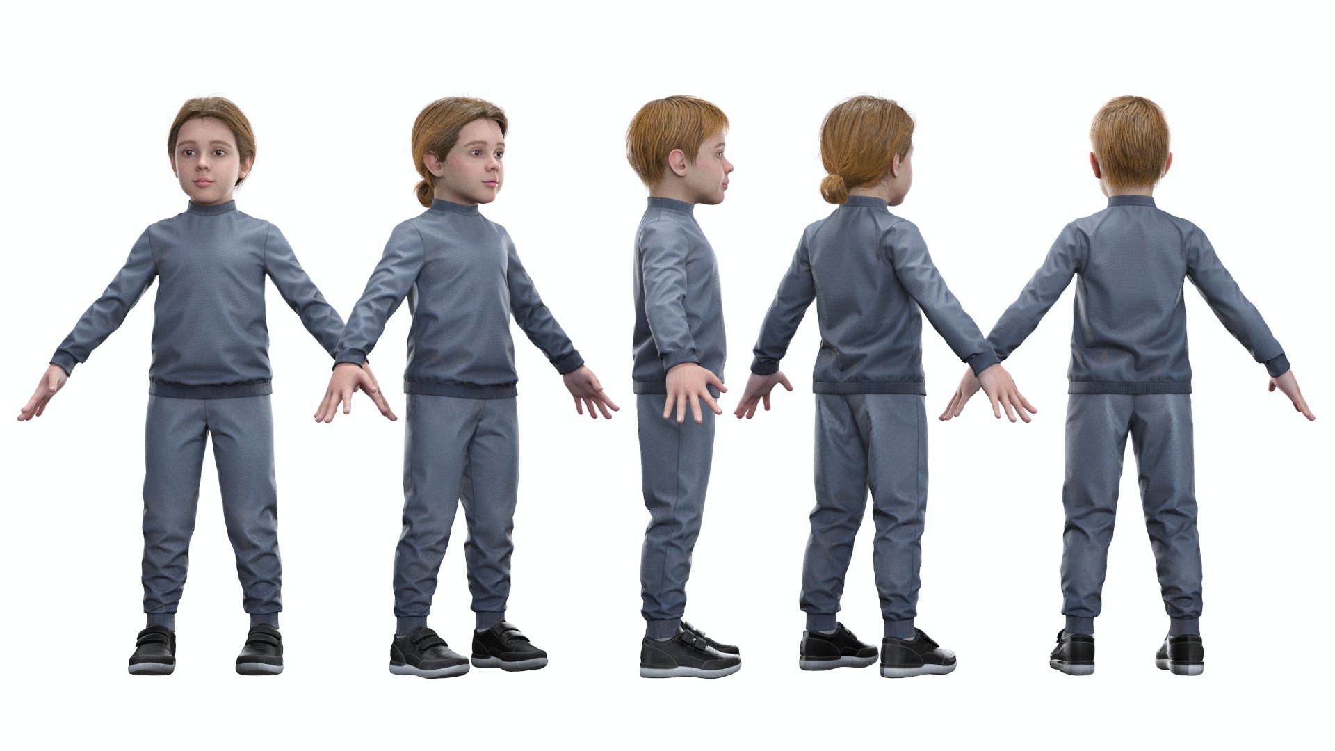 Child in sport suit model - TurboSquid 2149514