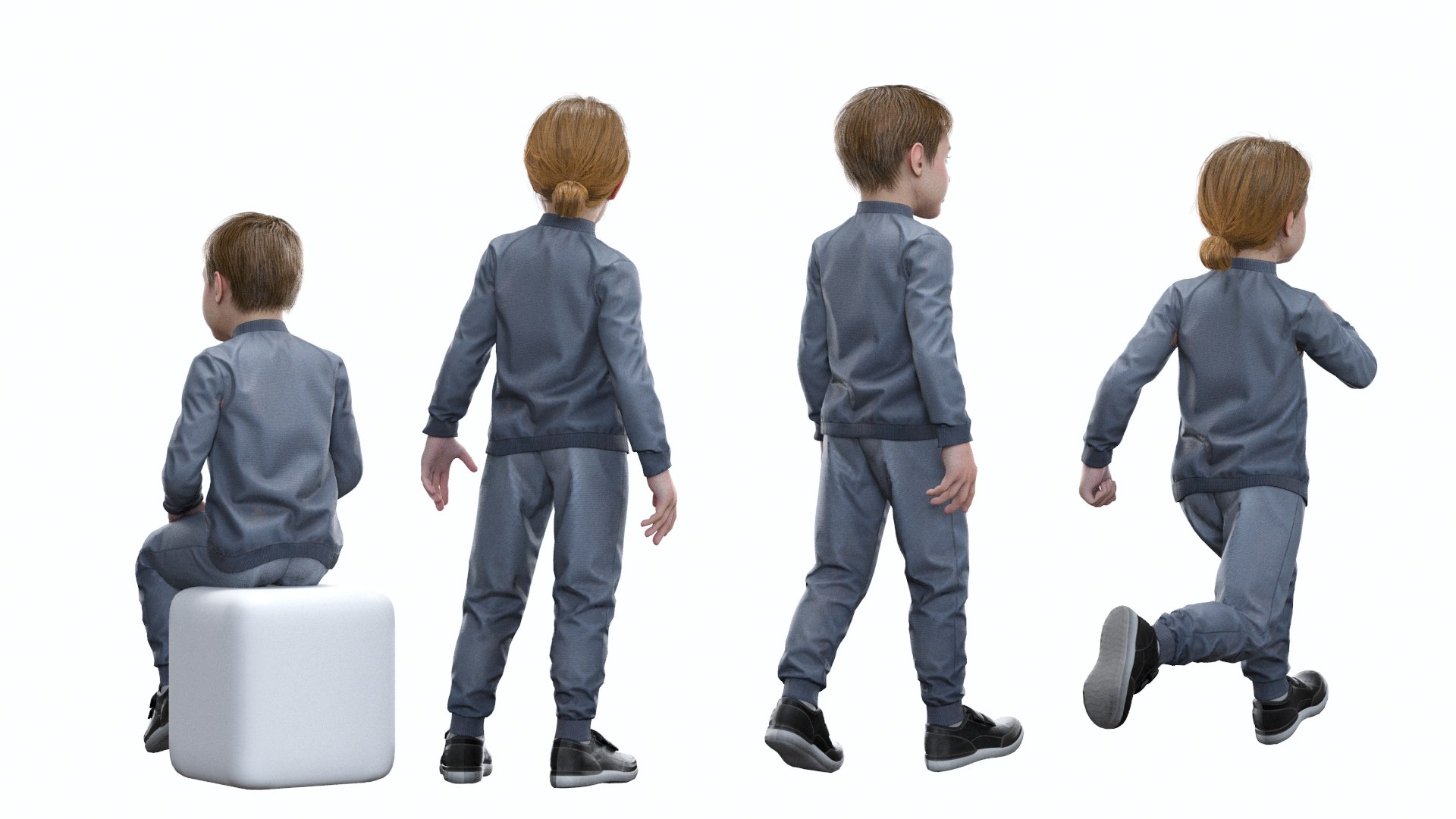 Child in sport suit model - TurboSquid 2149514