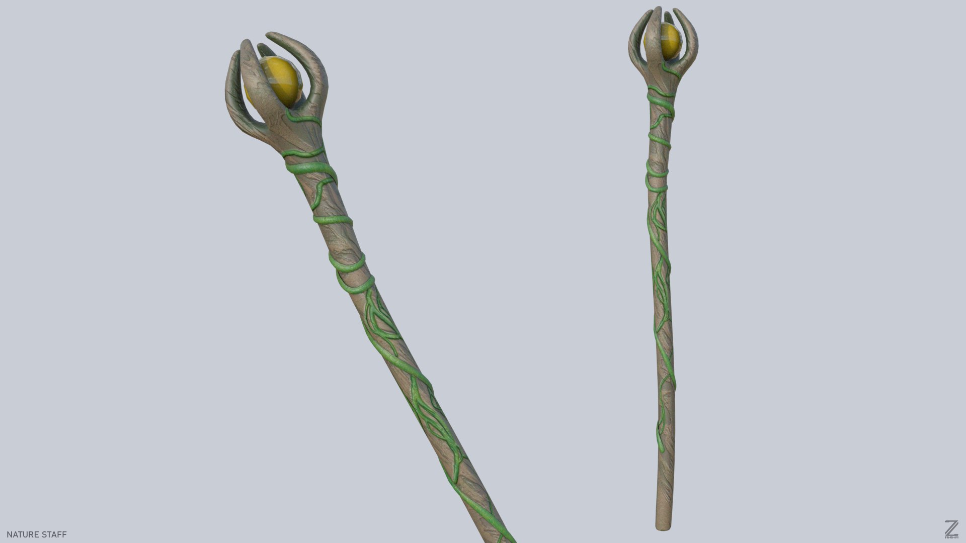 3D Model Nature Staff - TurboSquid 2392333
