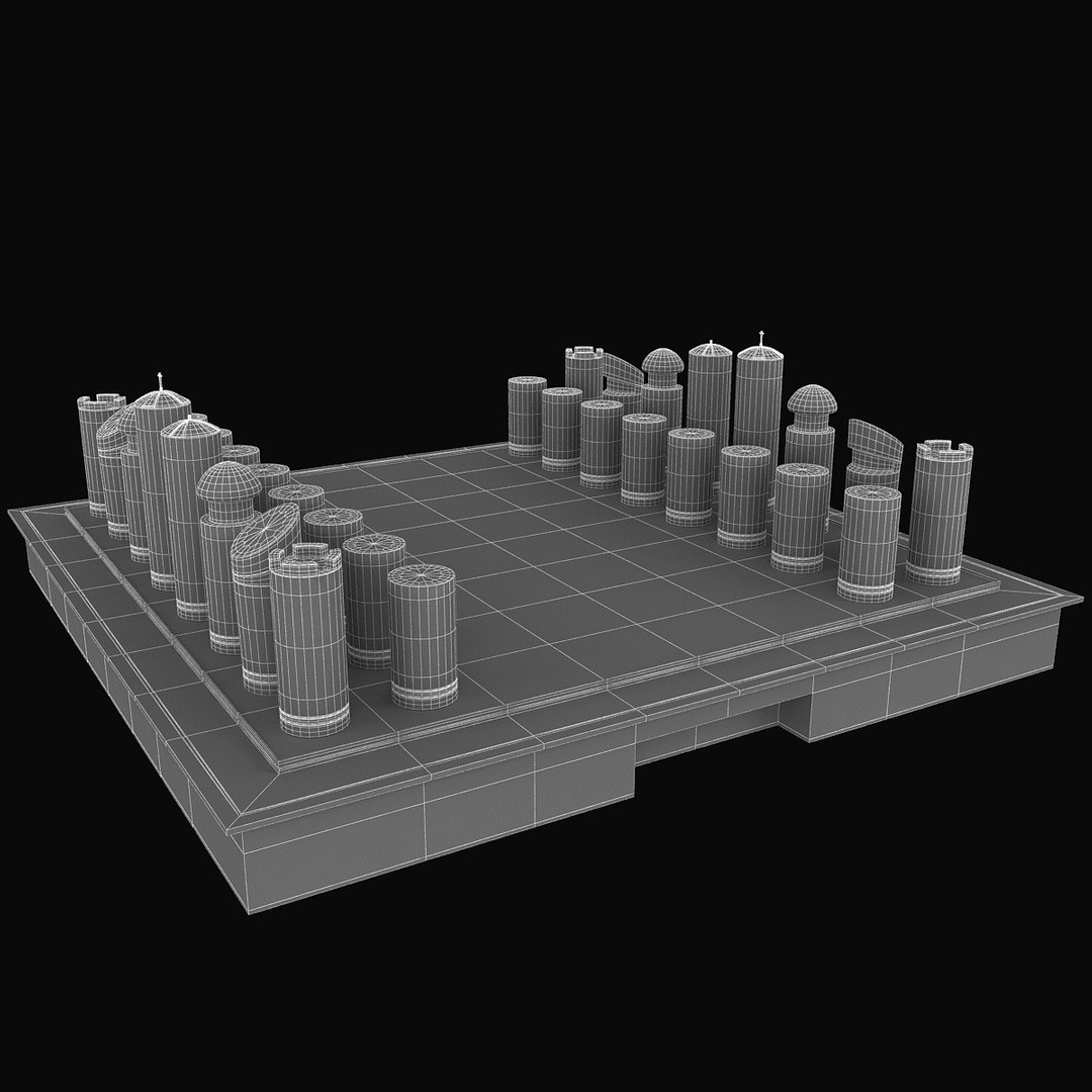 Chess Set 3d Model