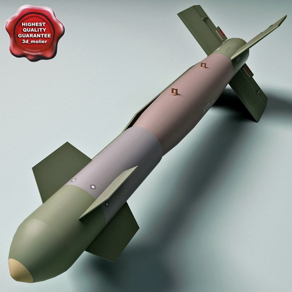 3d model aircraft bomb gbu-15 mk 84