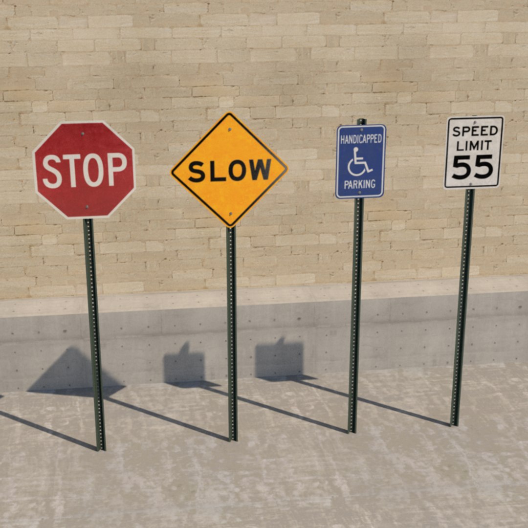 Street Sign 3D - TurboSquid 1338200