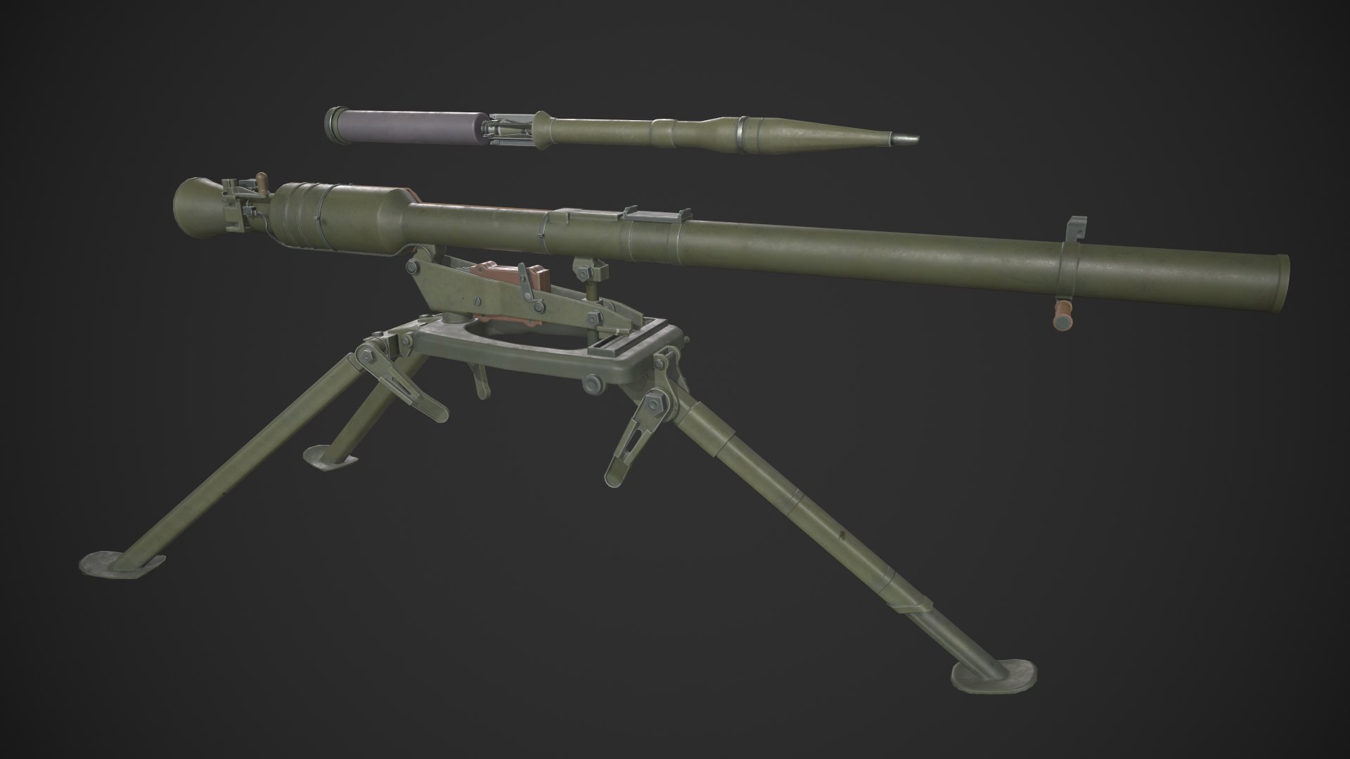 3D SPG-9 Spear - Kopyo - TurboSquid 2118621