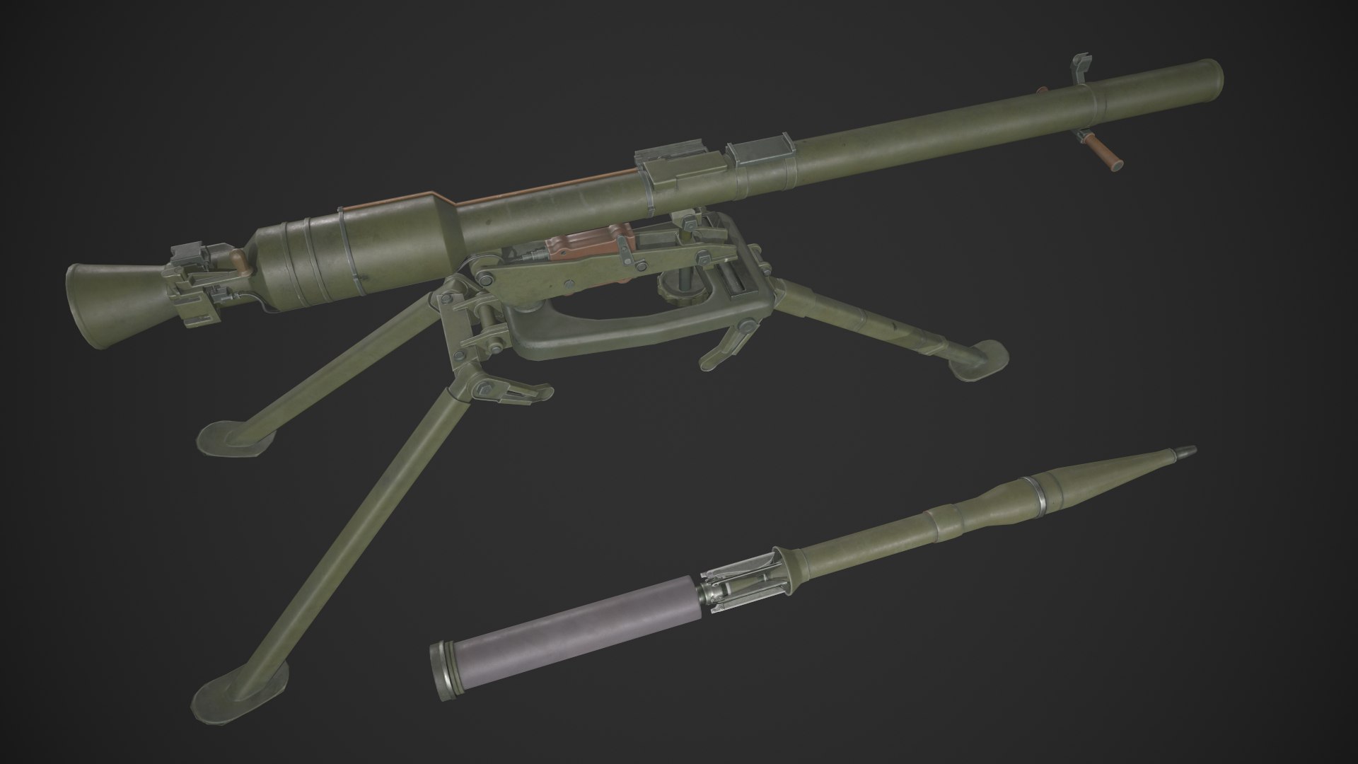 3D SPG-9 Spear - Kopyo - TurboSquid 2118621