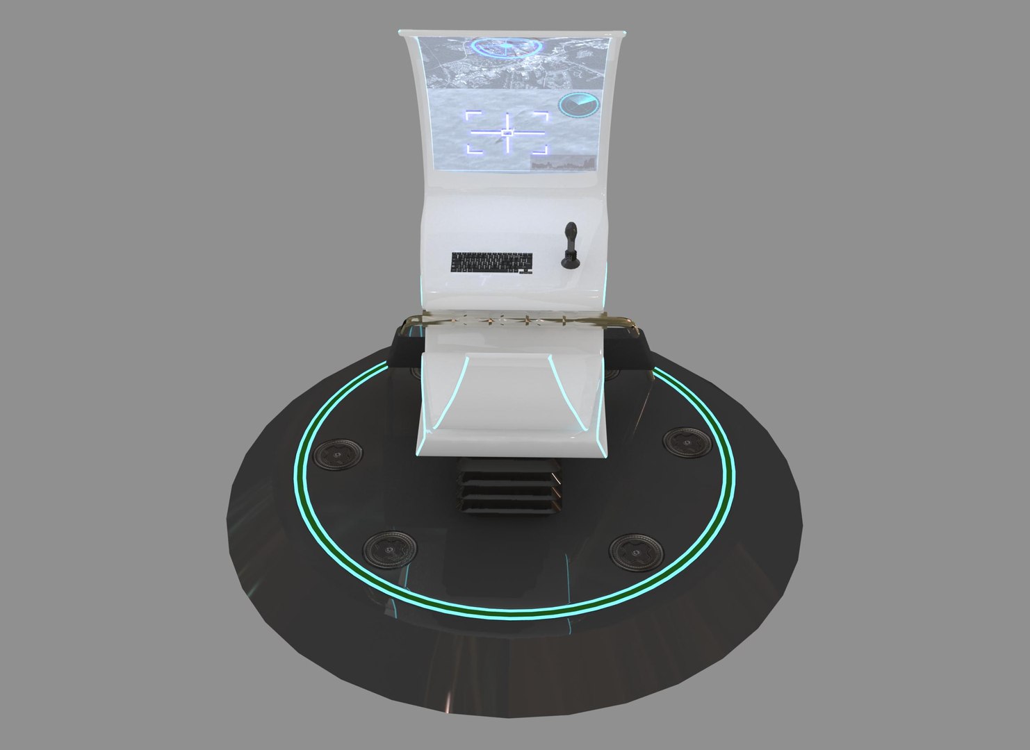Sci fi console 3D - TurboSquid 1591132