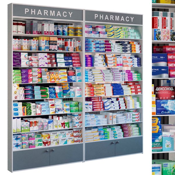 3D Pharmacy Models | TurboSquid