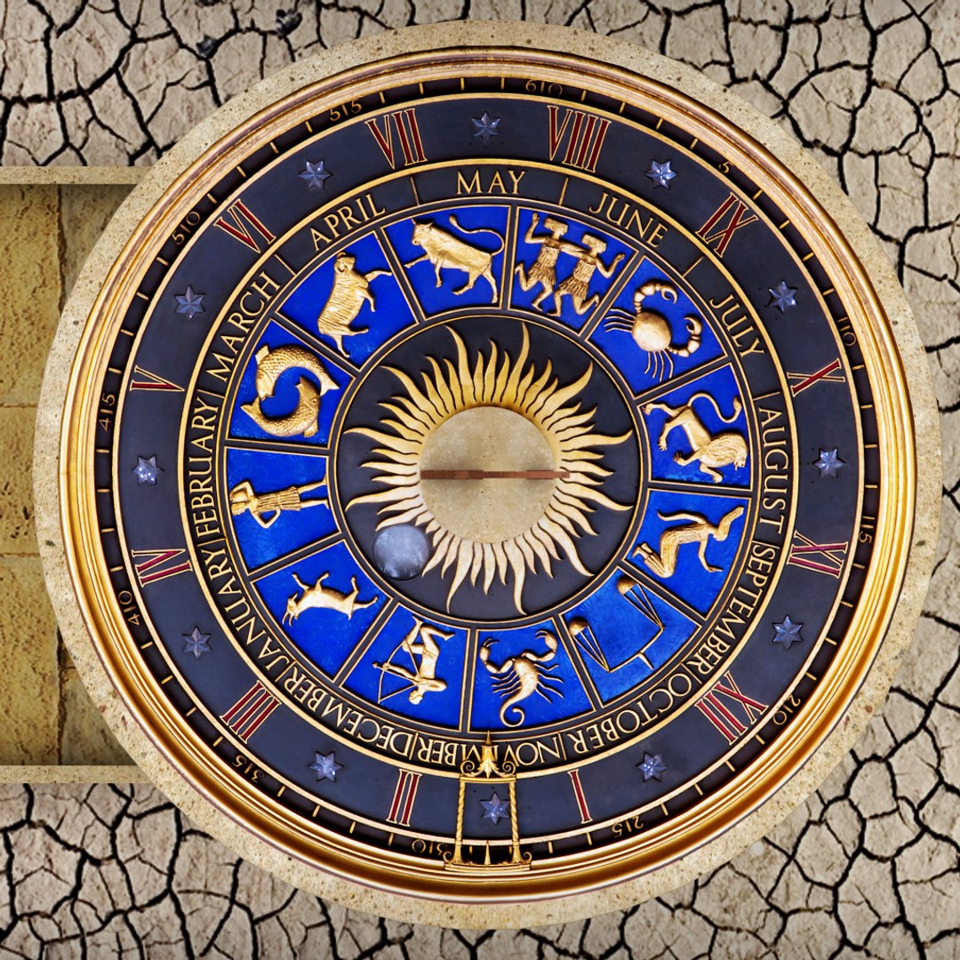 solar sundial clock 3d max