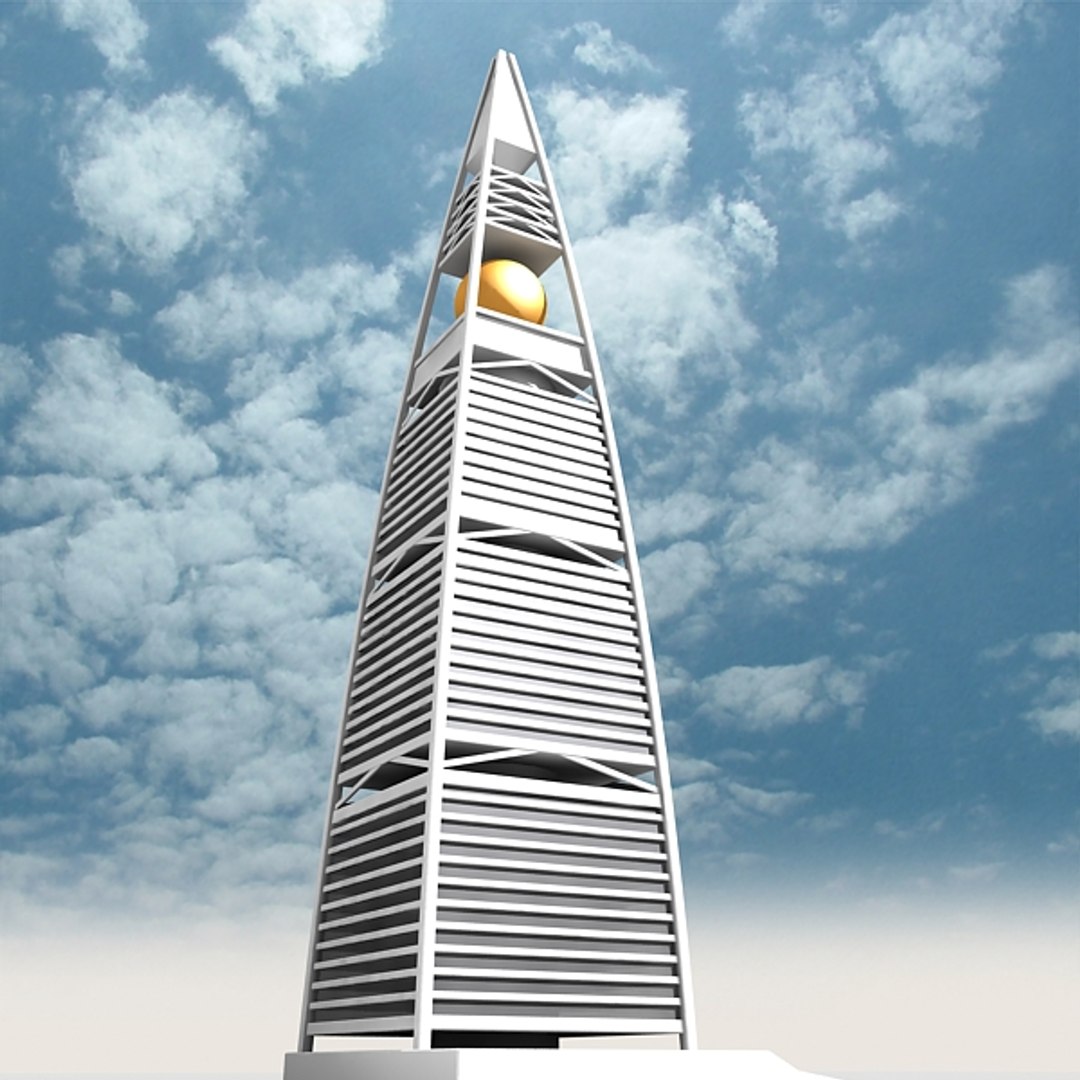 3d riyadh water tower