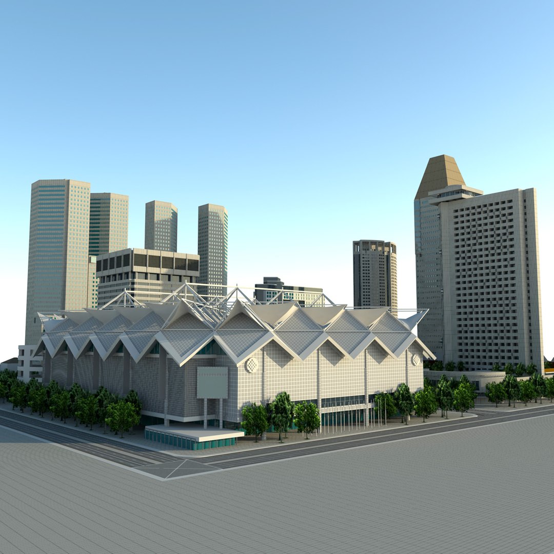 singapore building 3d model