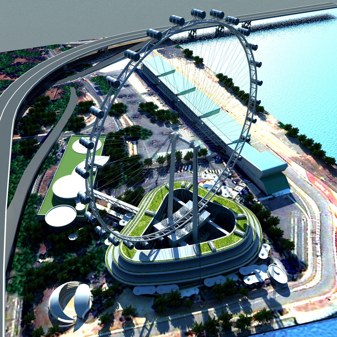 singapore building 3d model