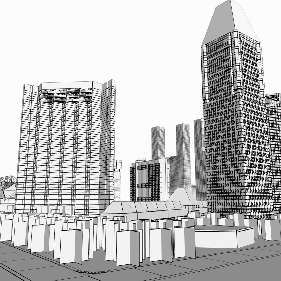 singapore building 3d model