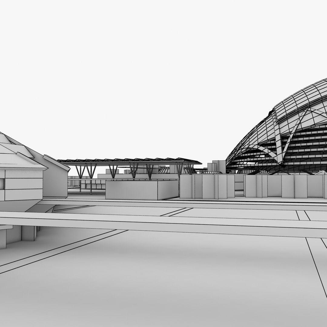 singapore building 3d model