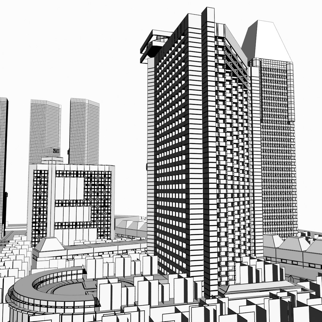 singapore building 3d model