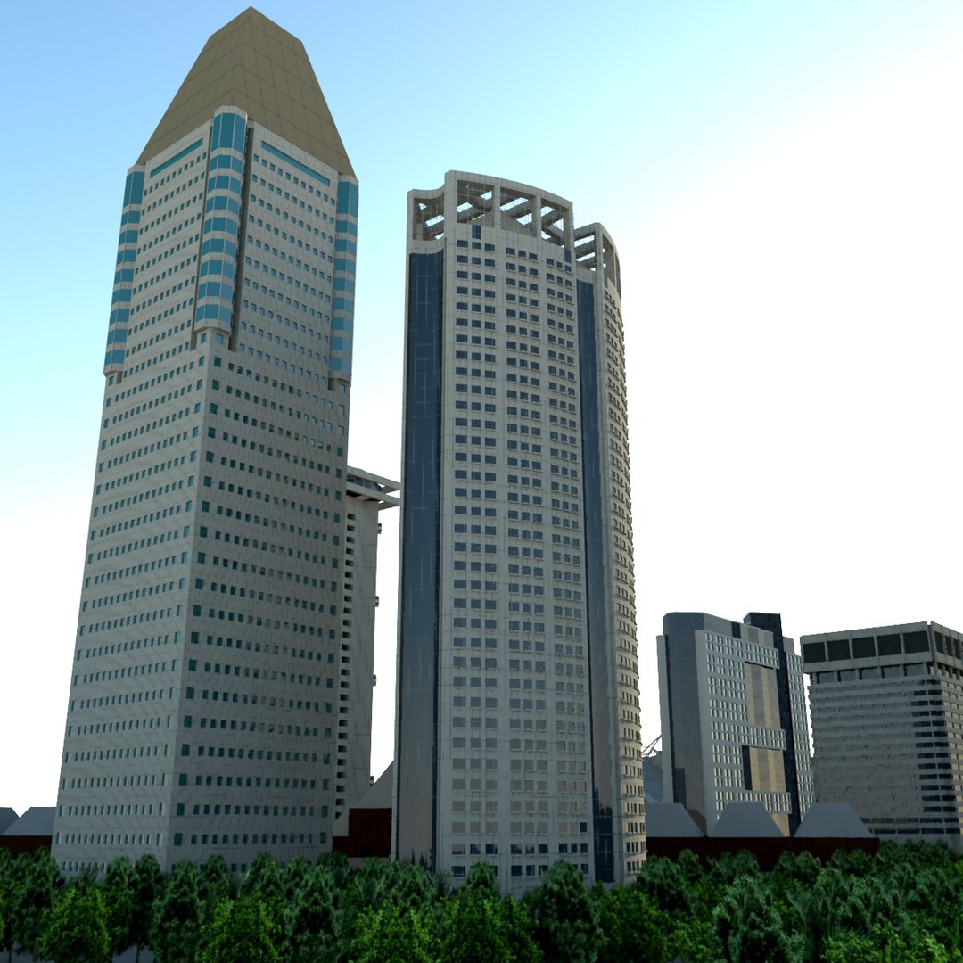 singapore building 3d model