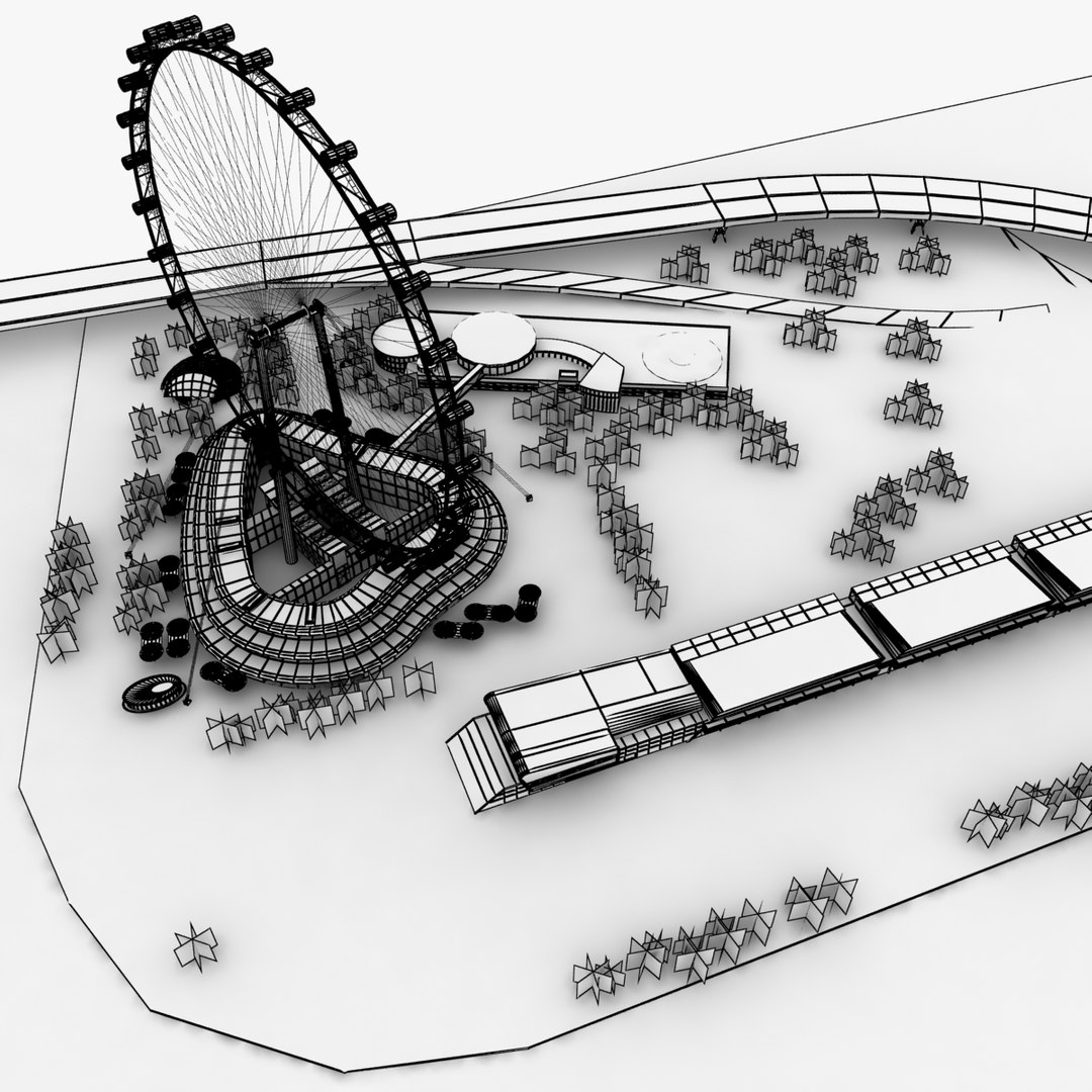 singapore building 3d model