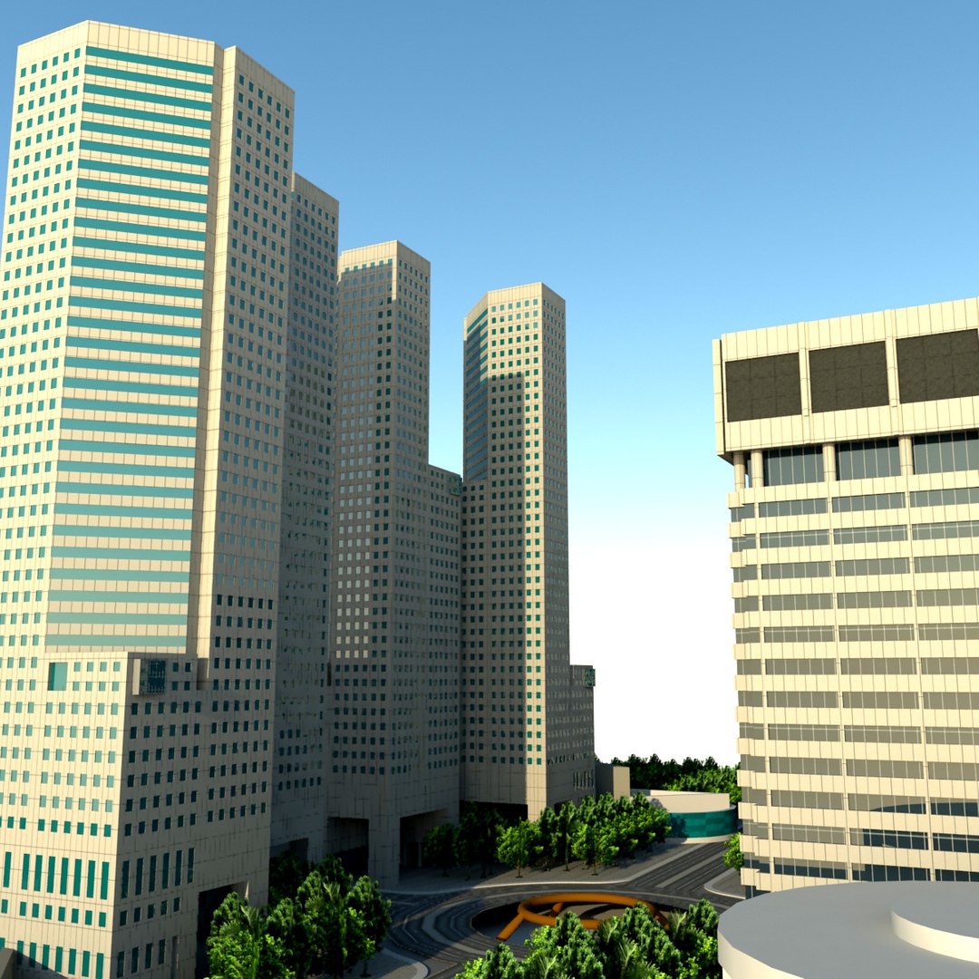 singapore building 3d model