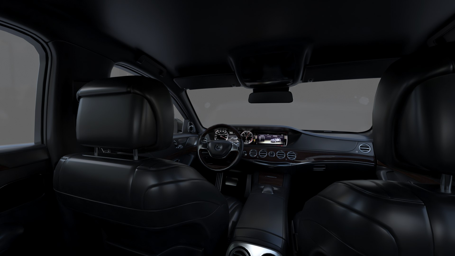 3D model Mercedes Benz S Class Matte black - TurboSquid 2115054