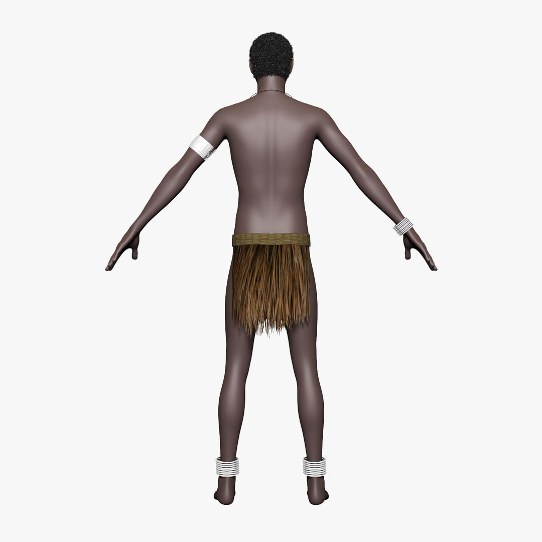 Papuan Hair Character 3d Model