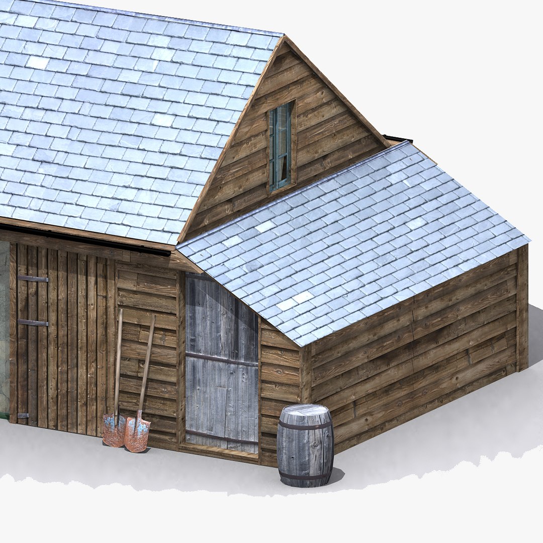 Photorealistic Old Barn Model - TurboSquid 1273660