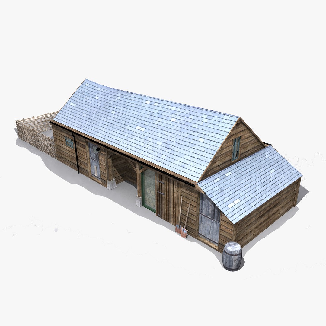 Photorealistic Old Barn Model - TurboSquid 1273660