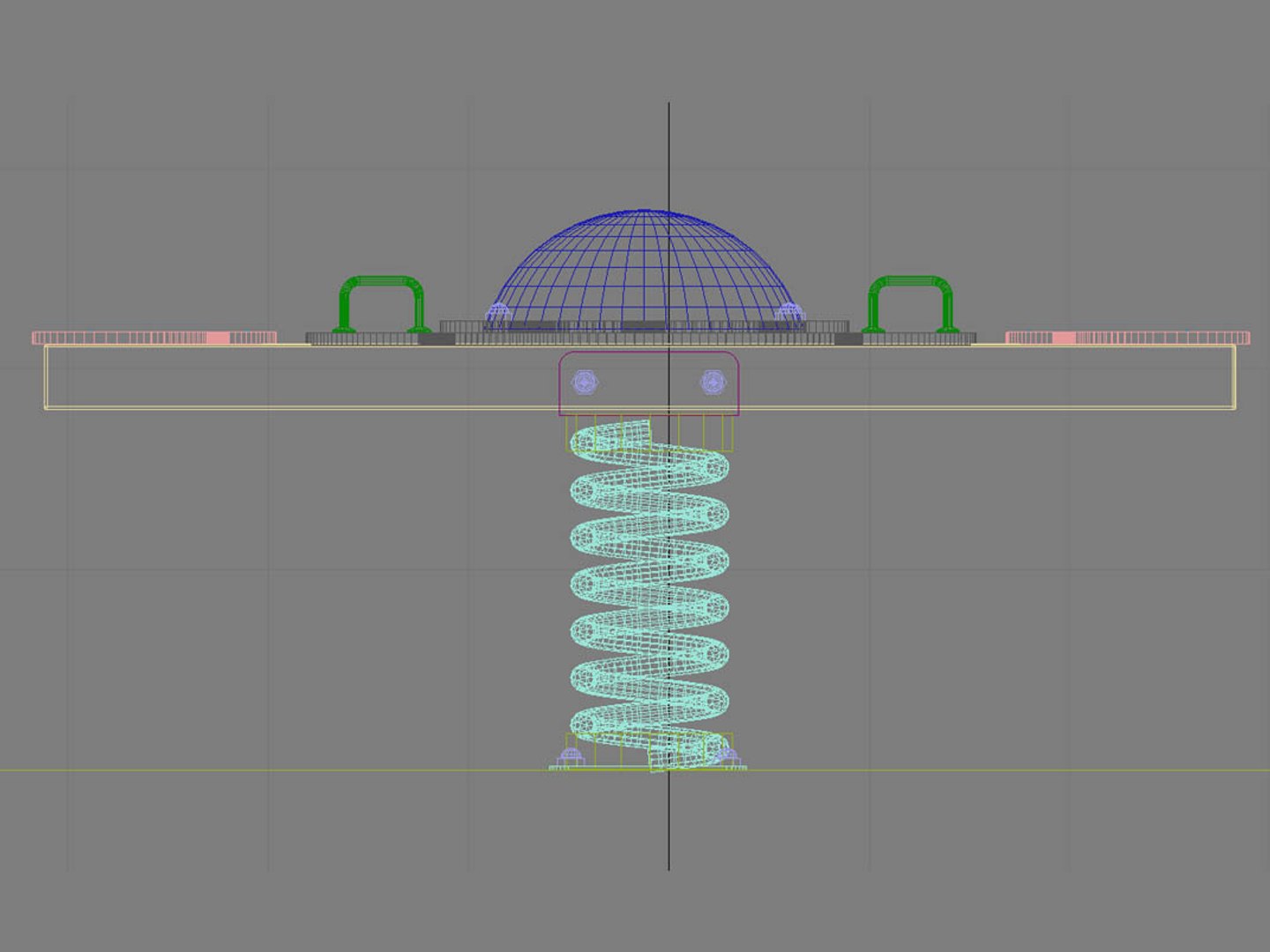 Spring Seesaw 01 3d 3ds