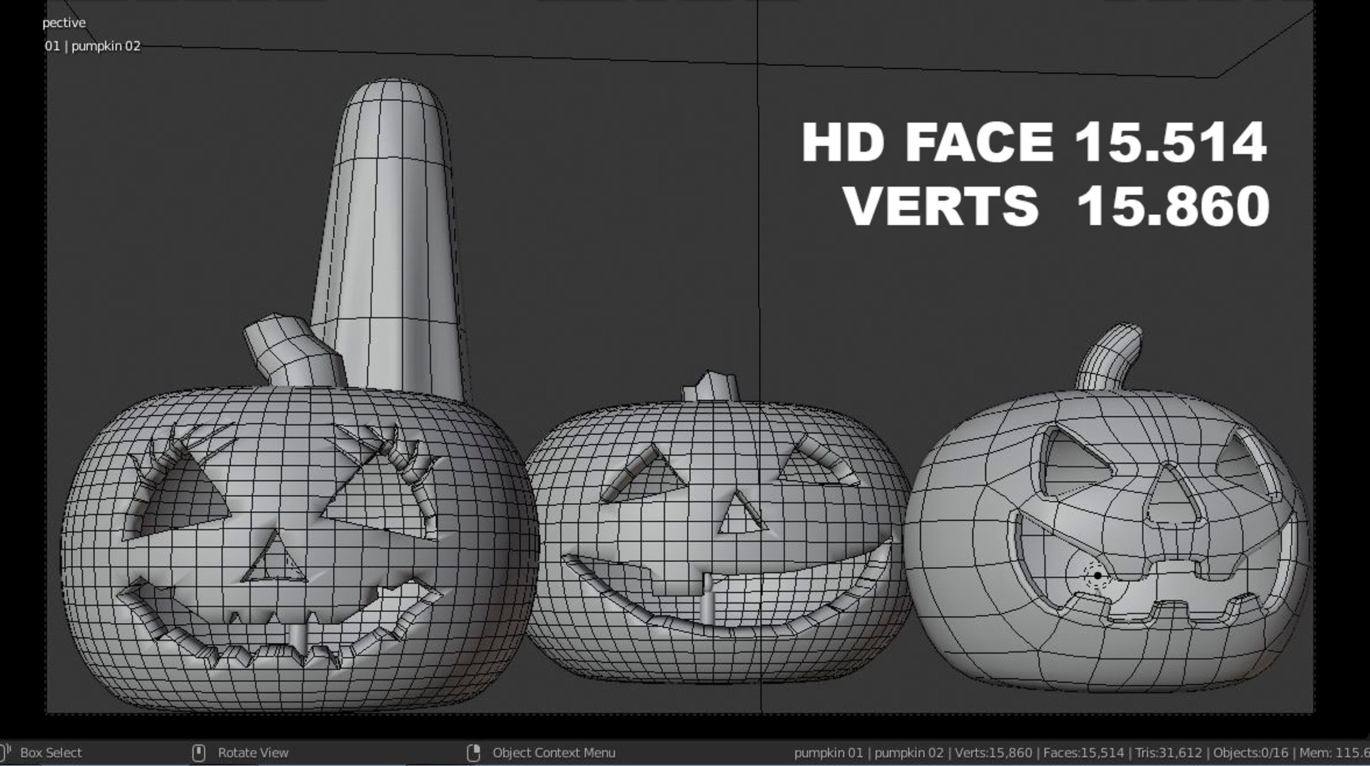 Halloween Pumpkin Ghost 3D Model - TurboSquid 1459063
