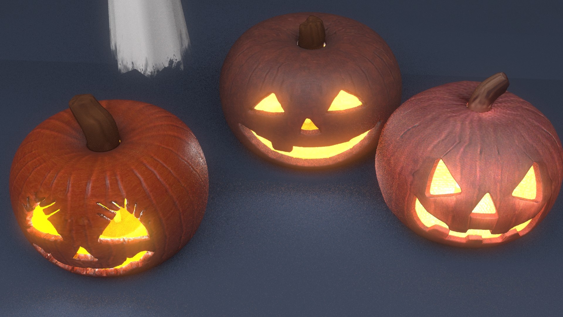 Halloween Pumpkin Ghost 3D Model - TurboSquid 1459063