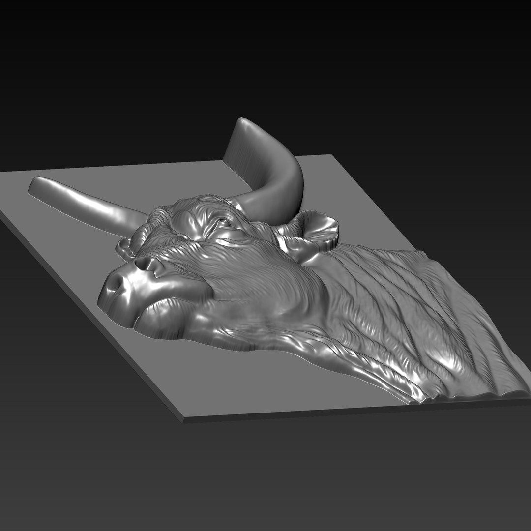 3D Bull Head - TurboSquid 2440526