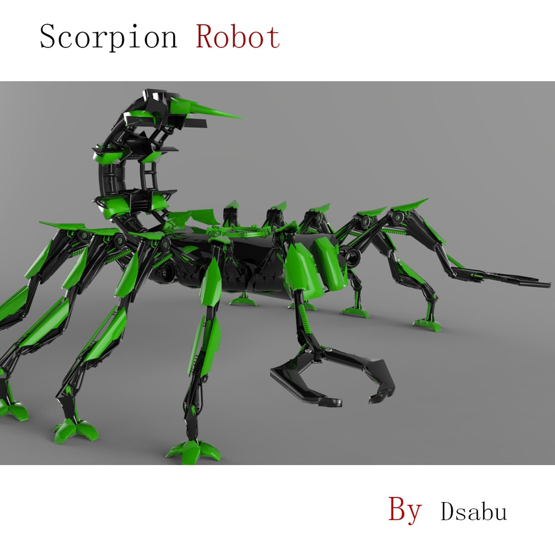 3d model robot scorpion