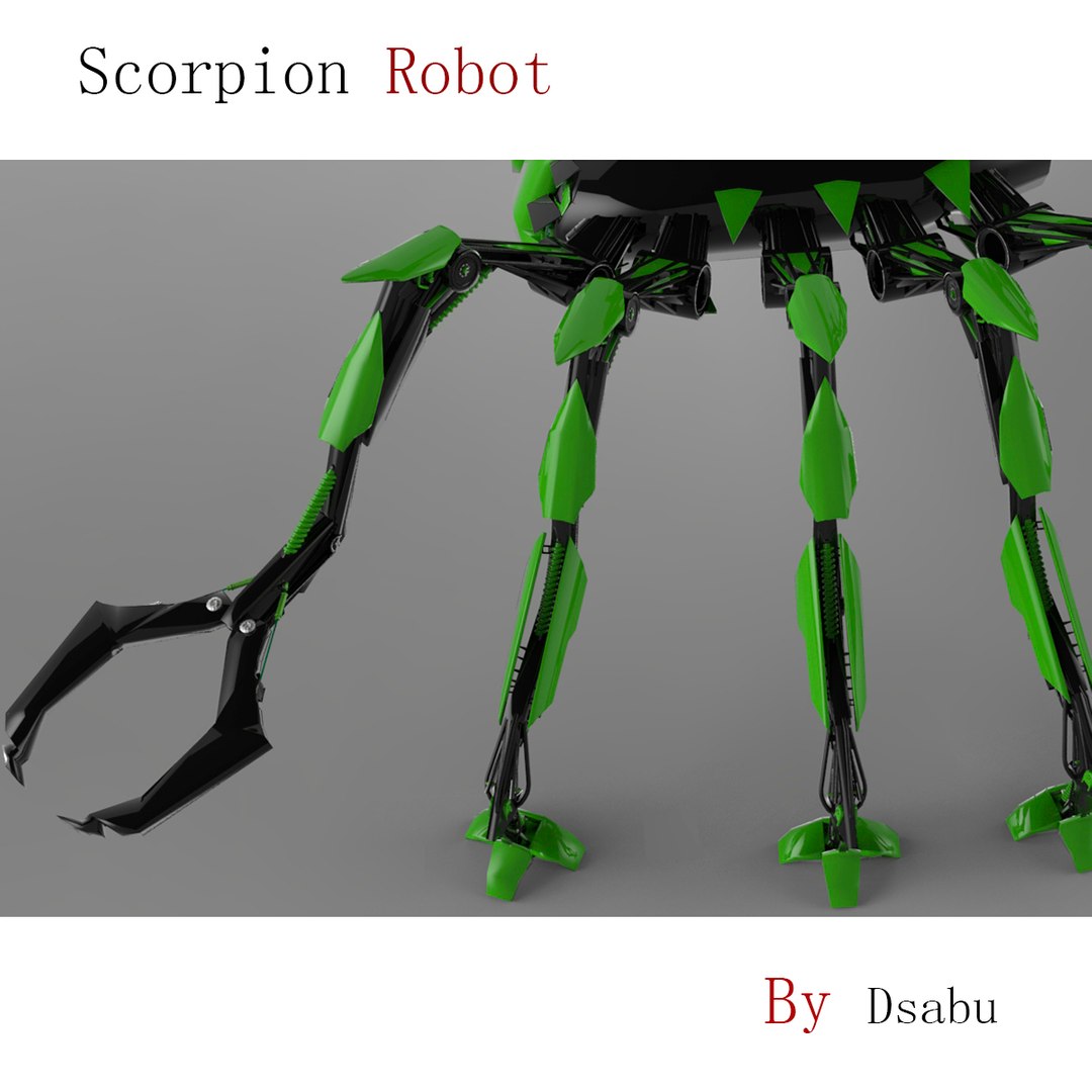 3d model robot scorpion