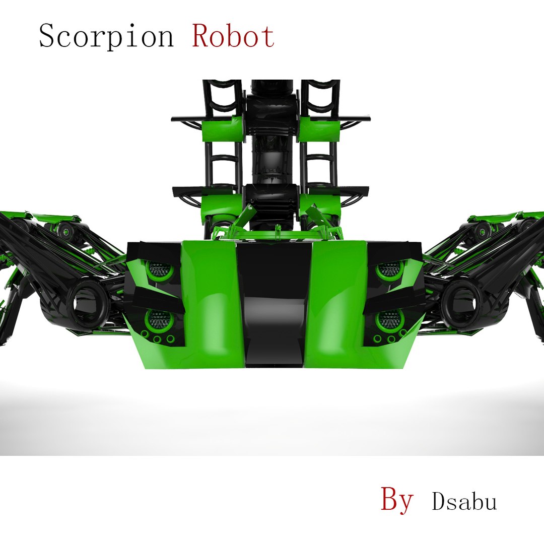 3d model robot scorpion