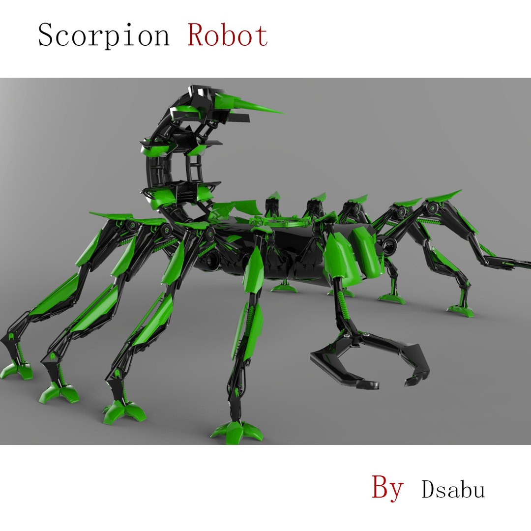 3d model robot scorpion