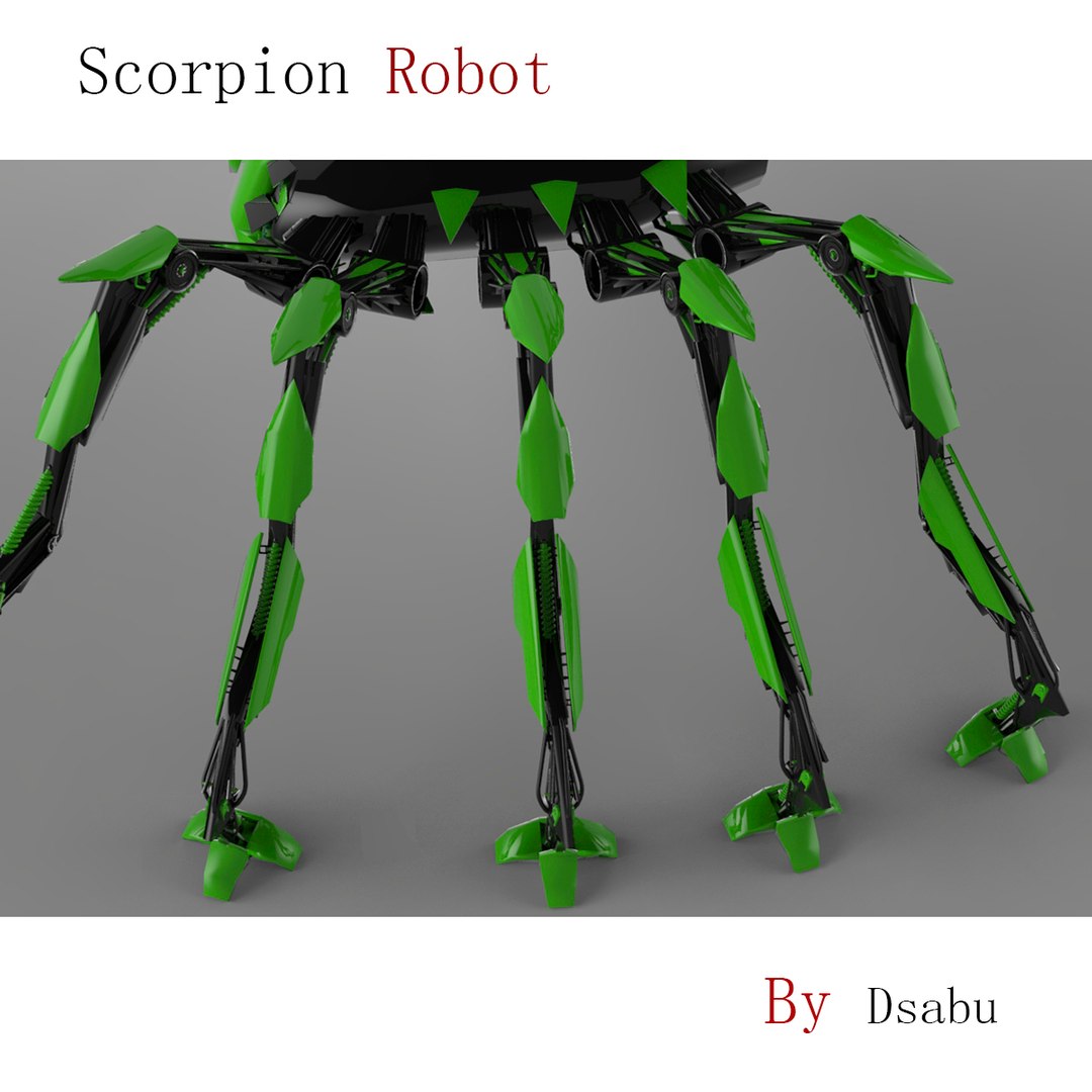 3d model robot scorpion
