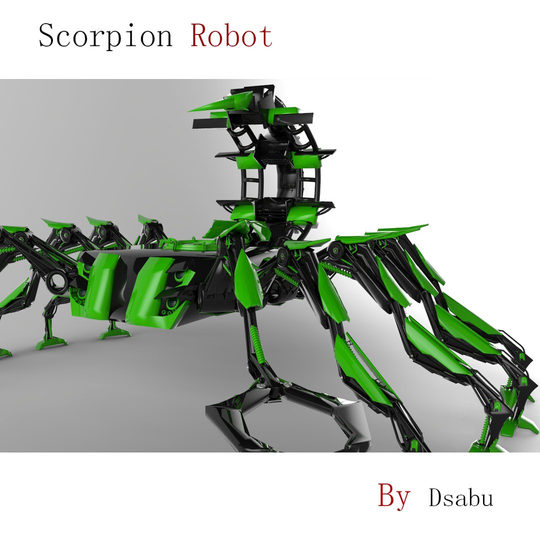 3d model robot scorpion