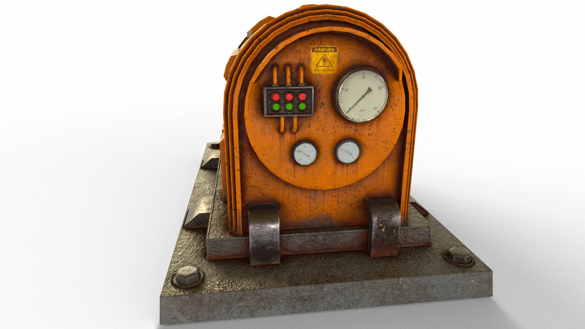 3D Electrical Generator Industrial Model - TurboSquid 1683599