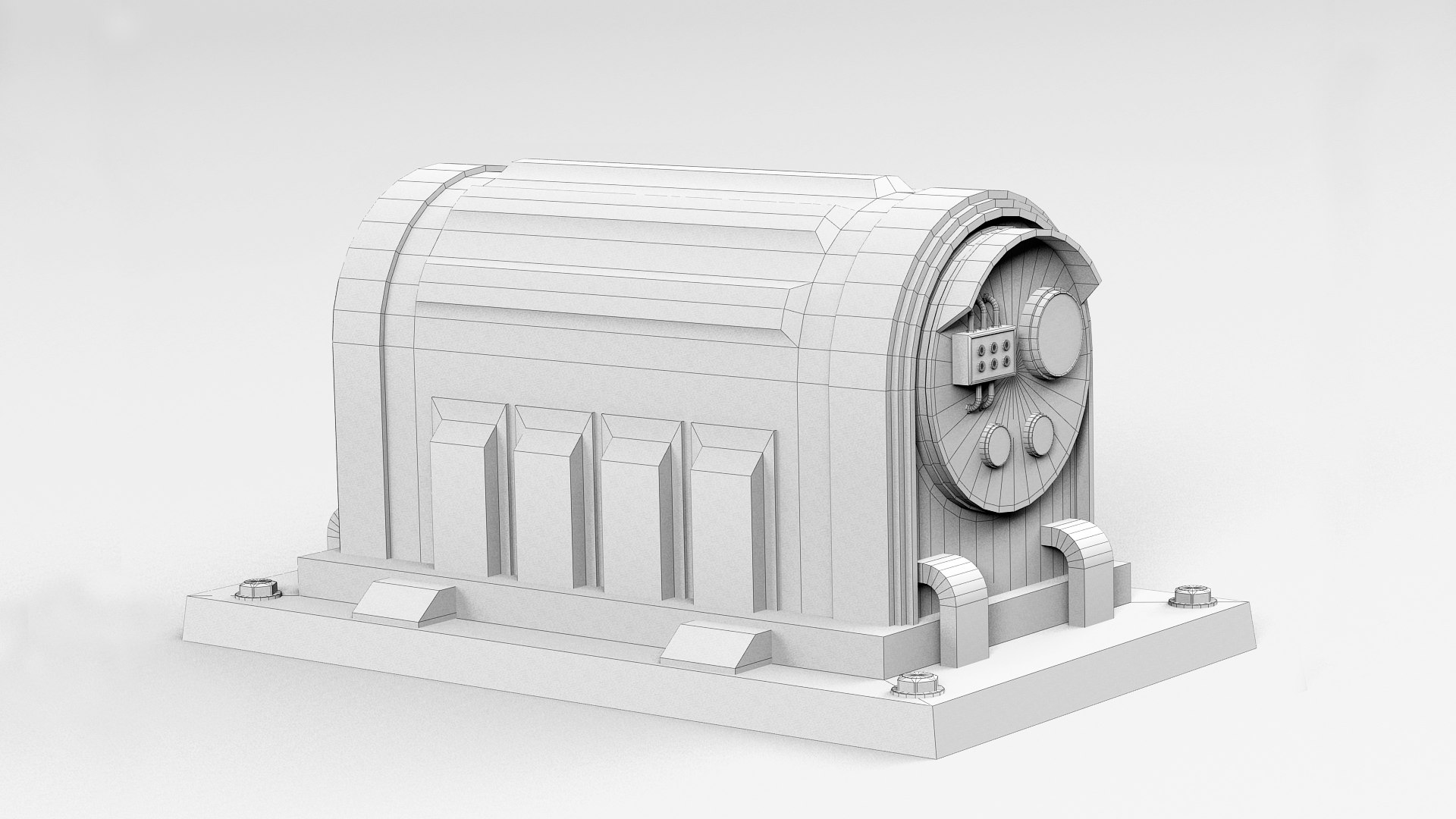 3D Electrical Generator Industrial Model - TurboSquid 1683599