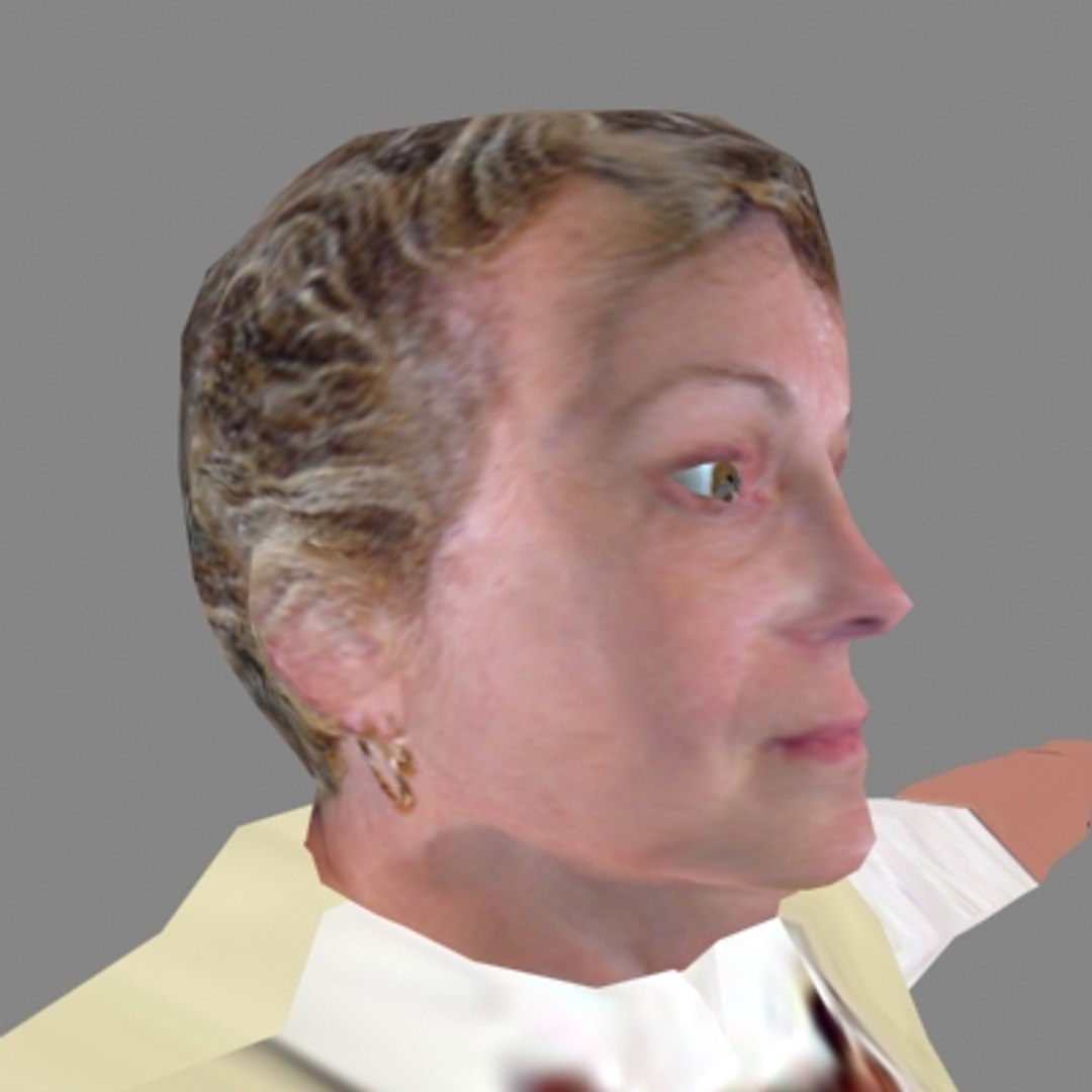 3d Model Human Woman Hostess